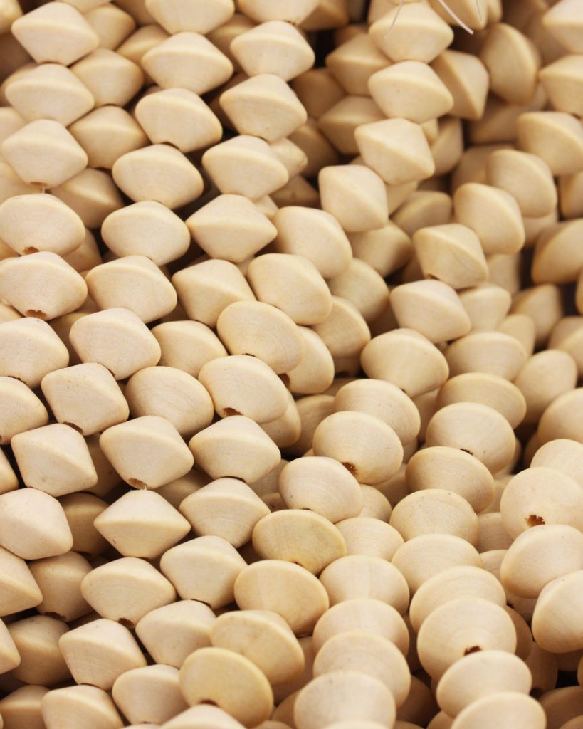 25mm Wooden beads. Sold per strand, approx.17 beads - Auckland Beads NZ ...