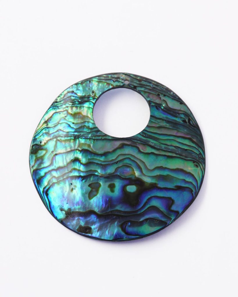 Paua Shell Flat Disc 15mm. Sold per pack of 10 - Auckland Beads NZ ...